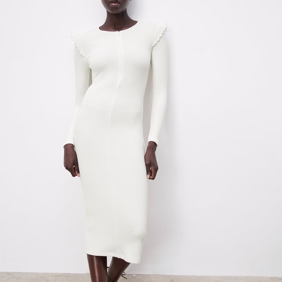 Zara | Dresses | Zara Ribbed Dress | Poshmark